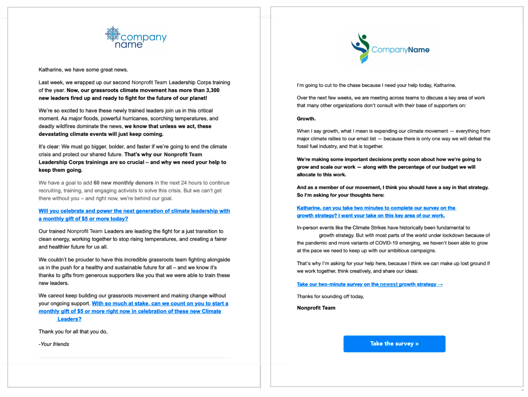 6 Design Mistakes to Not Make When Creating a Nonprofit Email — Arkus, Inc.